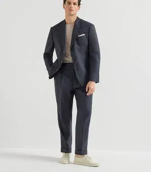 Brunello Cucinelli Linen-cotton Jersey Faux-layered T-shirt - Brown