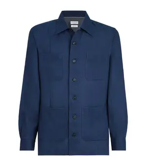 Brunello Cucinelli Linen Shirt - Blue