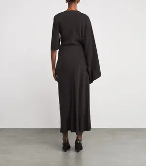 JOSEPH Satin Joya Maxi Dress - Brown
