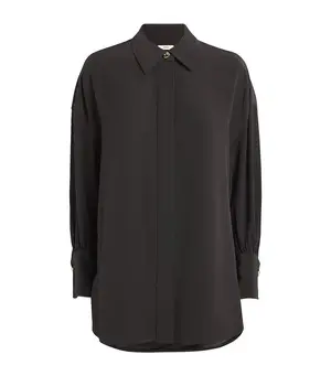 JOSEPH Satin Camilia Blouse - Brown