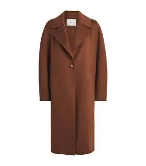 JOSEPH Double-faced Cashmere Coat - Brown