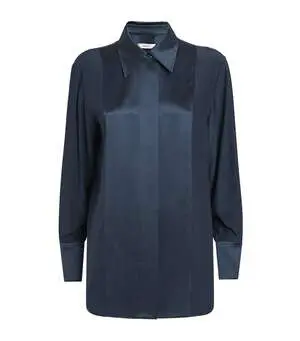JOSEPH Silk Childs Blouse - Blue