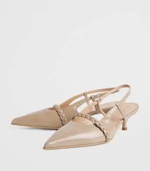 JOSEPH Patent Leather Anisa Slingback Pumps 30