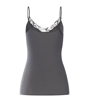 Hanro Cotton Cami Top - Grey