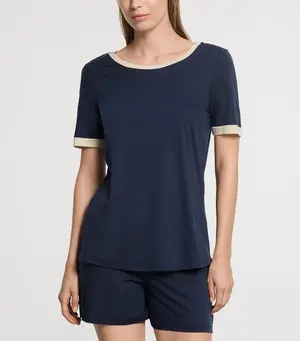 Hanro Cotton-blend Laura Pyjamas