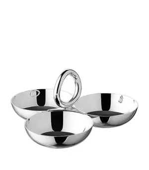 Christofle Vertigo 3-part Serving Dish - Silver