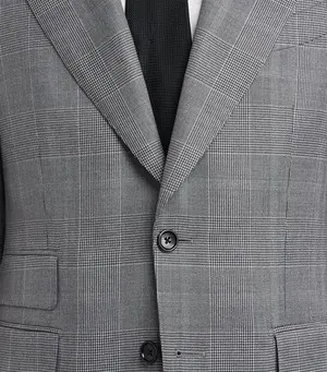TOM FORD Wool Check Shelton 2-piece Suit - Black