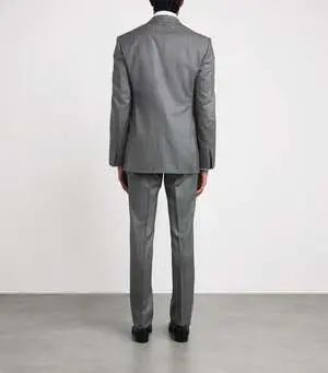 TOM FORD Wool Check Shelton 2-piece Suit - Black