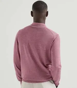 Brunello Cucinelli Cashmere-silk-hemp Polo Shirt