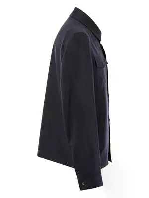 Herno Button-fastening Shirt Jacket With Flap Pockets - Blue