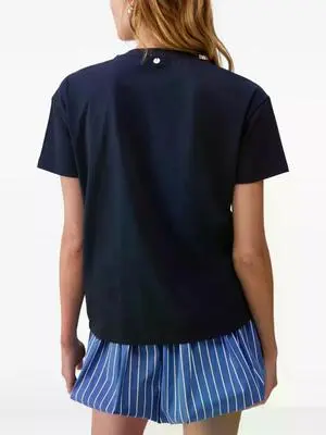 Liu Jo Oversized T-shirt With Bejewelled Embellishment - Blue