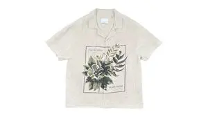 ONLY THE BLIND Botanical Linen Shirt - Beige