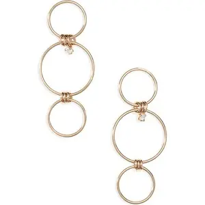 Zoe Chicco Triple Circle Drop Earrings