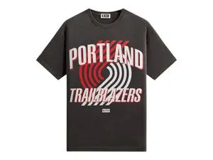 Kith Nba Allstar Portland Trail Blazers Vintage Tee Shirt - Black