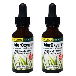 HERBS ETC. Chloroxygen Chlorophyll Concentrate Liquid, Energy & Blood Support - No Color