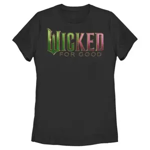 WICKED: FOR GOOD Wicked For Good Official Tonal Logo Graphic T-shirt - Black