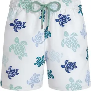 Vilebrequin Swim Shorts Tortues Multicolores - White