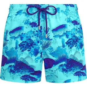 Vilebrequin Stretch Short Swim Shorts Coral Reef - Oxygen