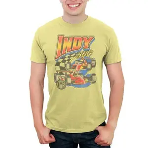 INDY 500 Retro Race Graphic T-shirt - Banana