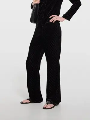 Gucci Gg Dévoré Velvet Trousers