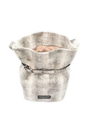 Emporio Armani Leather Bucket Bag - Grey