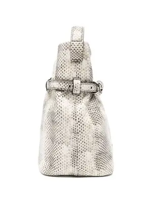 Emporio Armani Leather Bucket Bag - Grey