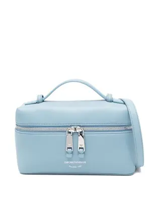 Emporio Armani Leather Vanity Case - Sky Blue
