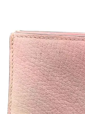 Hermès 2019 Bi-fold Leather Wallet - Pink