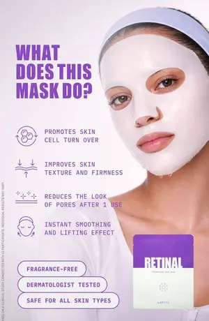 LAPCOS Retinal Resurfacing Sheet Mask