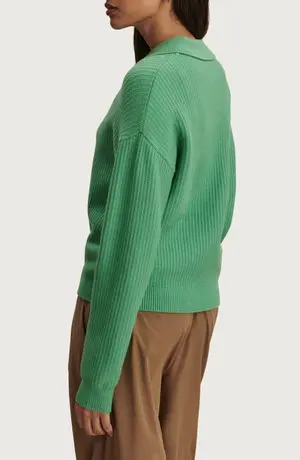 Varley Marlie Half Placket Knit Polo Sweater