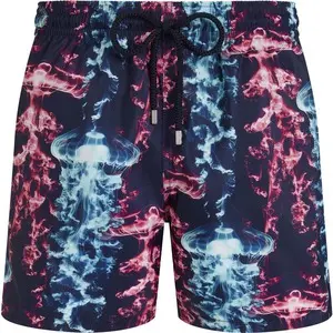 Vilebrequin Ultra-light And Packable Swim Shorts X-ray Medusa - Navy