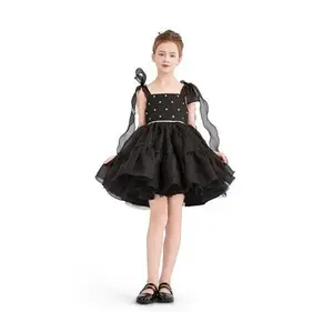 TULLEEN Ruffled Party Dress - Black