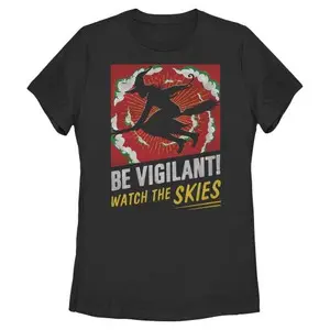 WICKED: FOR GOOD Wicked For Good Elphaba Watch The Skies Graphic T-shirt - Black