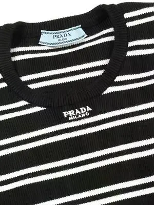 Prada 2010s Logo Embroidery Top