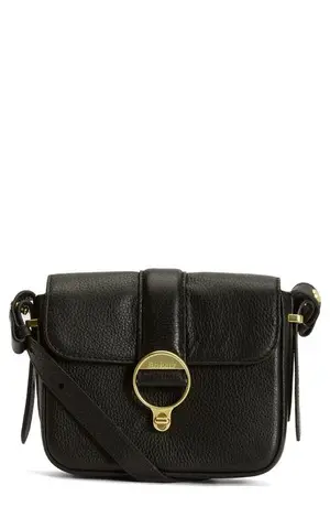 Barbour Leather Crossbody Bag - Black