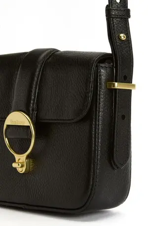 Barbour Leather Crossbody Bag - Black