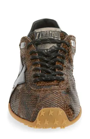 GOLDEN GOOSE Marathon Speed Sneaker - Brown/silver