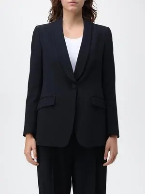 Emporio Armani Blazer In Viscose Blend - Black