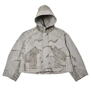 MARINE SERRE Regenerated Camo Bomber Jacket 'dark - Grey