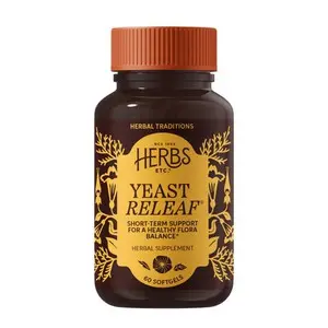 HERBS ETC. Yeast Releaf® Softgels 60 Ct - No Color