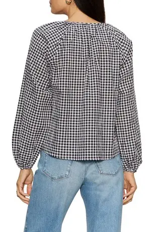 Sanctuary Perfect Gingham Button-up Top