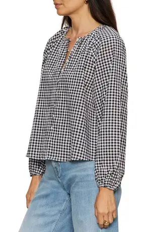 Sanctuary Perfect Gingham Button-up Top
