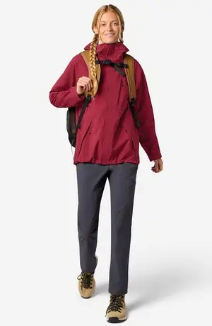 MARMOT Waterproof Hooded Jacket - Cosmos Red