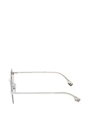 Fendi Logo Pattern Mirrored Sunglasses