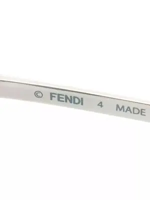 Fendi Logo Pattern Mirrored Sunglasses