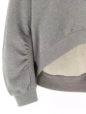 Attico Logo-embroidered V-neck Sweatshirt