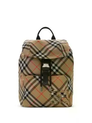Burberry Check Backpack - Neutrals