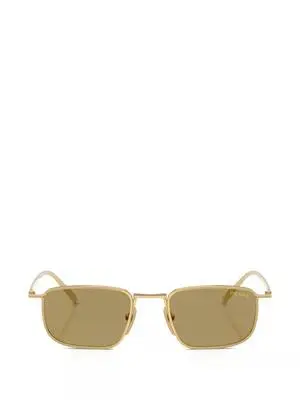 Prada Rectangle-frame Sunglasses - Gold
