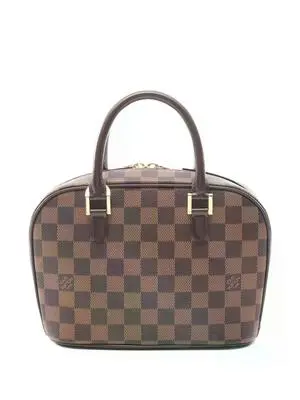 LOUIS VUITTON 2004 Damier Ebene Handbag - Brown