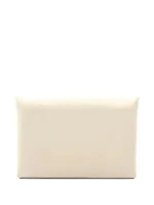 Hermès 2015 Calvi Card Holder - Neutrals